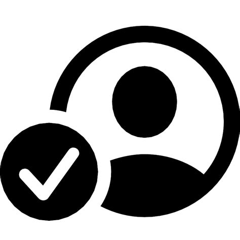 Person Crop Circle Badge Checkmark Vector SVG Icon SVG Repo