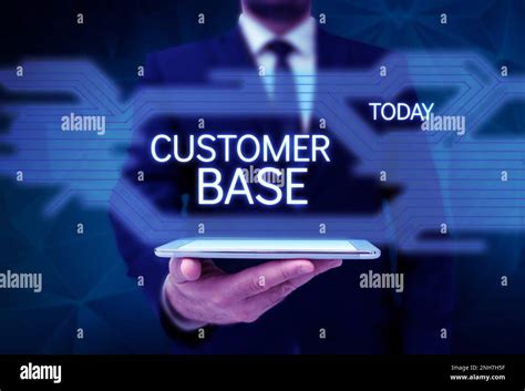 Conceptual Display Customer Base Business Approach Encourage Customers