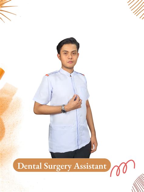 Pre Order 14days Male Top Only Dental Surgery Assistant Uniform Uniform Pembantu