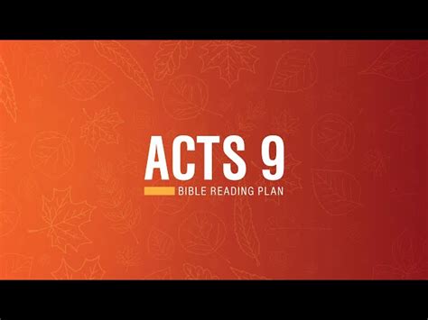 Bible Acts 9