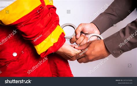 Girl Arrested Handcuffed Behind Back