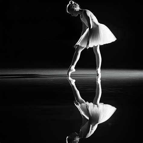 Free Elegant Ballet Dancer Image Ballet Dancer Reflection