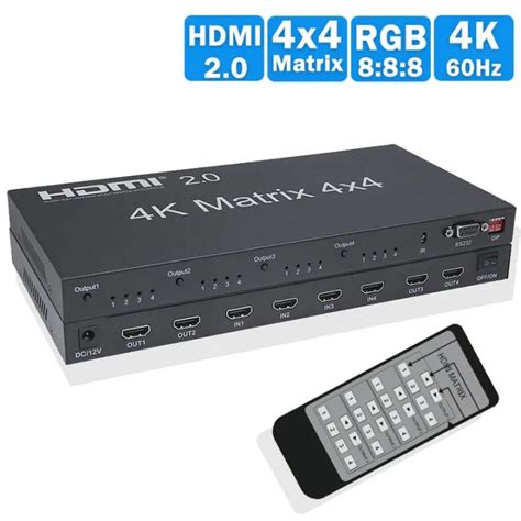 K Hz Ture HDMI Matrix IN OUT HDMI Matrix Switch X X X X HDMI Splitter Switcher