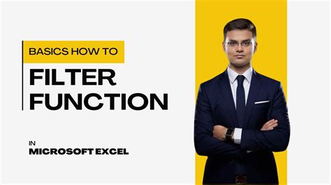 How To Use Filter Function In Microsoft Excel Youtube
