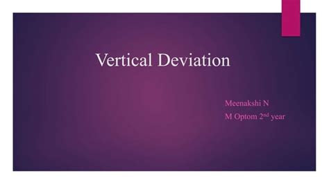 Vertical Deviationpptx