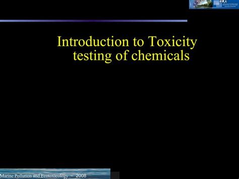 Lecture Toxicity Testing PPT