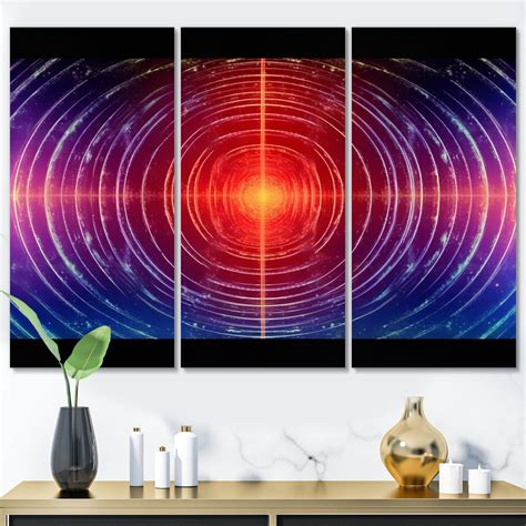 Ivy Bronx Waveform Spectrum Abstract Resonances Vi Abstract Shapes Wall Art Prints Set