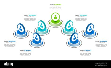 Infographic Template Business Hierarchy In Isometric Design Vector Stock Vector Image And Art