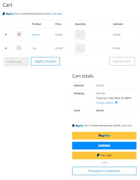 PayPal For WooCommerce PayPal Complete Payments