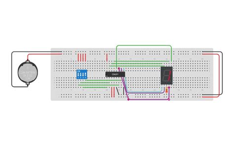 Circuit Design Decodificador De 7 Segmentos Integrado 4511 Tinkercad