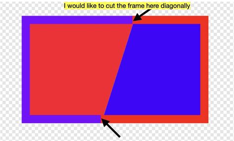 How Can I Cut The Thick Frame Stroke Of A Rectangle Diagonally Pre V2 Archive Of Desktop