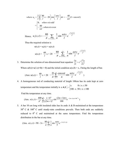 1 D Heat Equation Docx