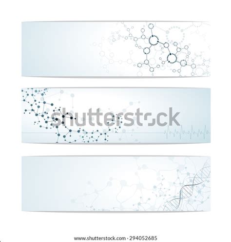 Set Digital Backgrounds Dna Molecule Structure Stock Vector Royalty Free 294052685 Shutterstock