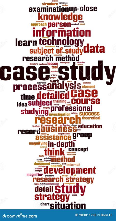 Case Study Word Cloud Stock Vector Illustration Of Analysis