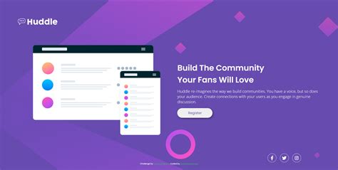 Github Glrmfranco Huddle Landing Page
