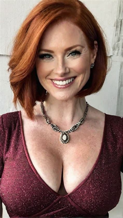 Busty Redhead Wearing Dress By Aipowergirls On Deviantart