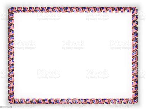 프레임과 리본 말레이시아 플래그 황금 밧줄에서 테두리의 테두리 3 차원 일러스트 레이 션 공란에 대한 스톡 사진 및 기타 이미지 Istock