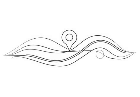 This Seamless Travel Route Map With Gps Marker Is Outlined With An Outline Sketch It Includes A