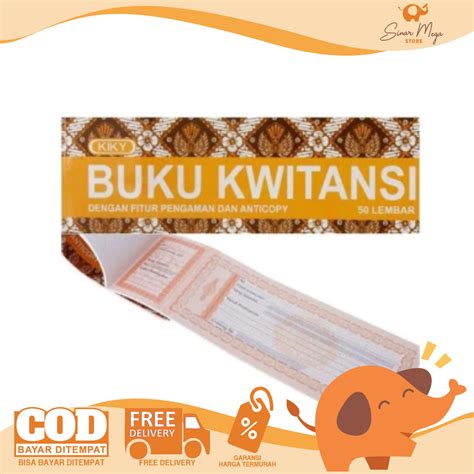 Jual Kiky Buku Kwitansi 50 Lembar Kuitansi Anticopy Murah Shopee