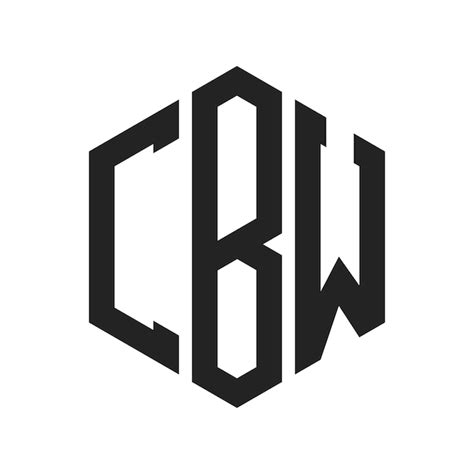 Premium Vector Cbw Logo Design Initial Letter Cbw Monogram Logo Using
