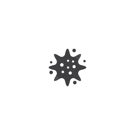 Bacterial Probiotic Icon Germ Microscopic Sign Vector Germ