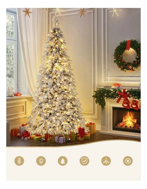 Jingle Jollys Led Xmas 860 Tips Christmas Tree 21m In White Myer