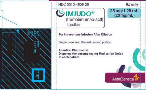 Ndc 0310 4505 Imjudo Injection Solution Intravenous
