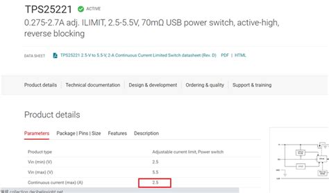 Tps25221 Continuous Current Power Management Forum Power Management Ti E2e Support Forums