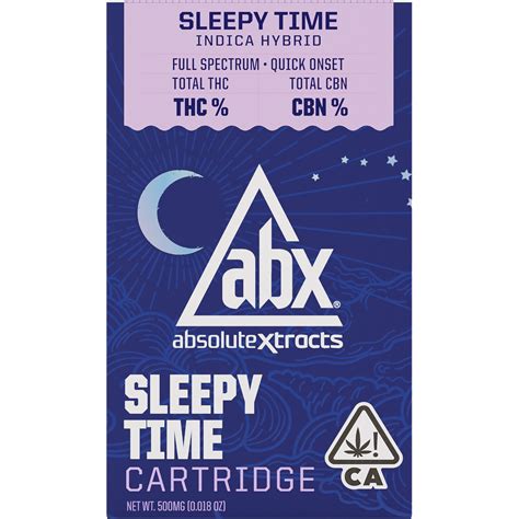Abx Absolutextracts Abx Sleepy Time Cbn Cartridge 05g Leafly Abx Absolutextracts Abx Sleepy Time Cbn Cartridge 05g Leafly