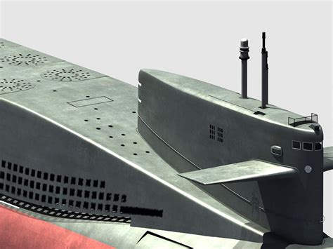 Type 094 Jin Class Submarine 3d Model By Finiask