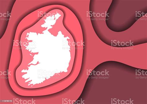 분홍색 생활 산호 레이어 종이에서 도식 지도 개요 3d 파도 고 다른 하나를 숨깁니다 배너 포스터 인사말 카드에 대 한 레이아웃입니다 벡터 일러스트입니다 3차원 형태에 대한