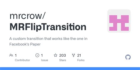 GitHub Mrcrow MRFlipTransition A Custom Transition That Works Like The One In Facebook S Paper