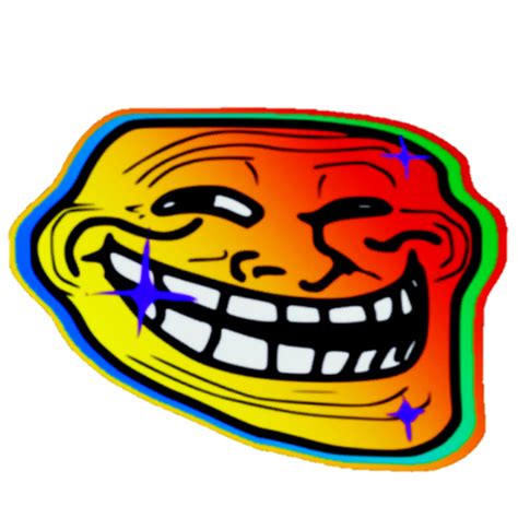 Rainbow Sticker Trollface Find The Trollfaces Rememed Wiki
