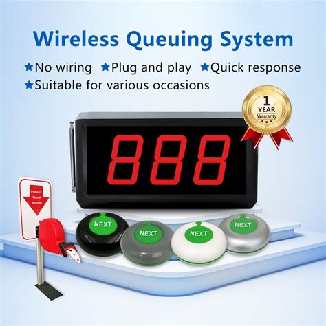 Wireless Queue Number System And Queue Ticket Machine For Hospital