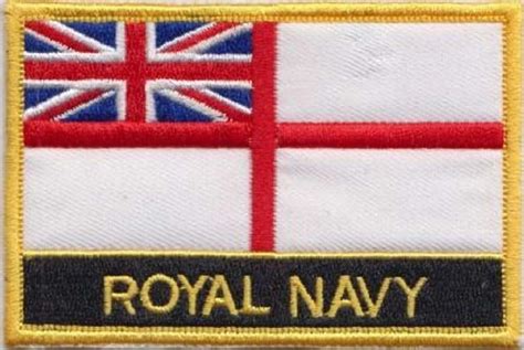 Royal Navy Rn Ensign Flag Embroidered Patch 1000 Flags