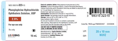 Dailymed Phenylephrine Hydrochloride Solution