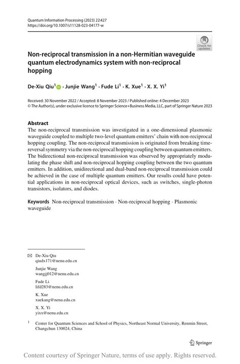 Non Reciprocal Transmission In A Non Hermitian Waveguide Quantum Electrodynamics System With Non