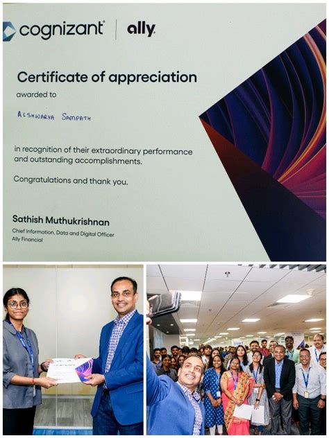 aishwarya sampath on linkedin grateful to receive randr award from ally financial cio during his