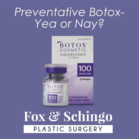 Preventative Botox Fox And Schingo Plastic Surgery
