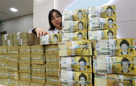 시중에 풀린 5만원권 80조원유통 지폐수도 167억장
