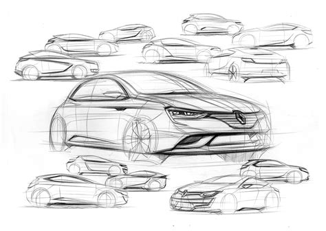 Concept Car Sketches Drawings