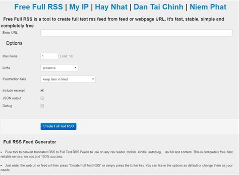 un outil pour récupérer un flux rss complet