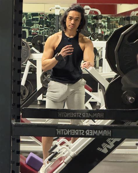 Self You See This Muscular Long Haired Asian Guy With A Big Bulge And