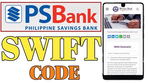 How To Get Philippine Savings Bank Of The Philippines Swift Code Bic In The Philippines Ps