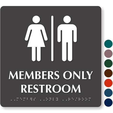 Members Only Signs