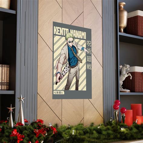 Kento Nanami Jujustu Kaisen Vertical Poster Anime Wall Art Print Home