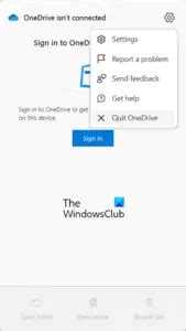 OneDrive Isn T Connected Signing In Stuck Fix