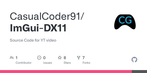 Github Casualcoder91imgui Dx11 Source Code For Yt Video