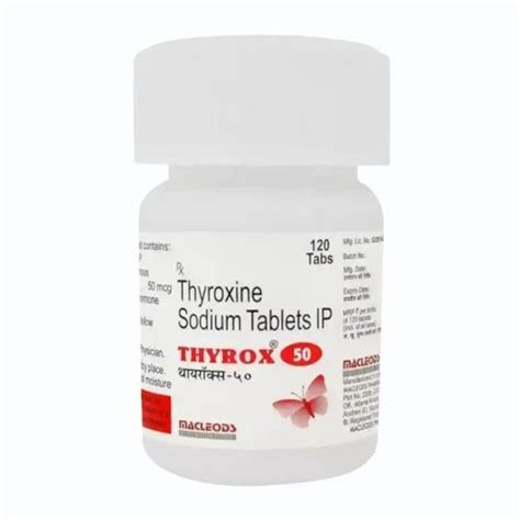 Anti Thyrox 5 Mg Tablet Packaging Size 100 Tablets Strength 50 Mcg