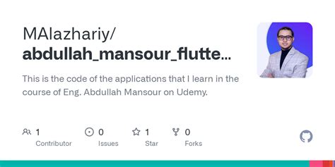 GitHub MAlazhariy Abdullah Mansour Flutter Course This Is The Code Of The Applications That I